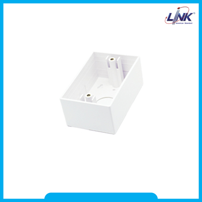 Plastic WALL BOX 2 X 4” (ลึก 47 mm) (White) กล่องพลาสติกติดผนังลอยของ ...